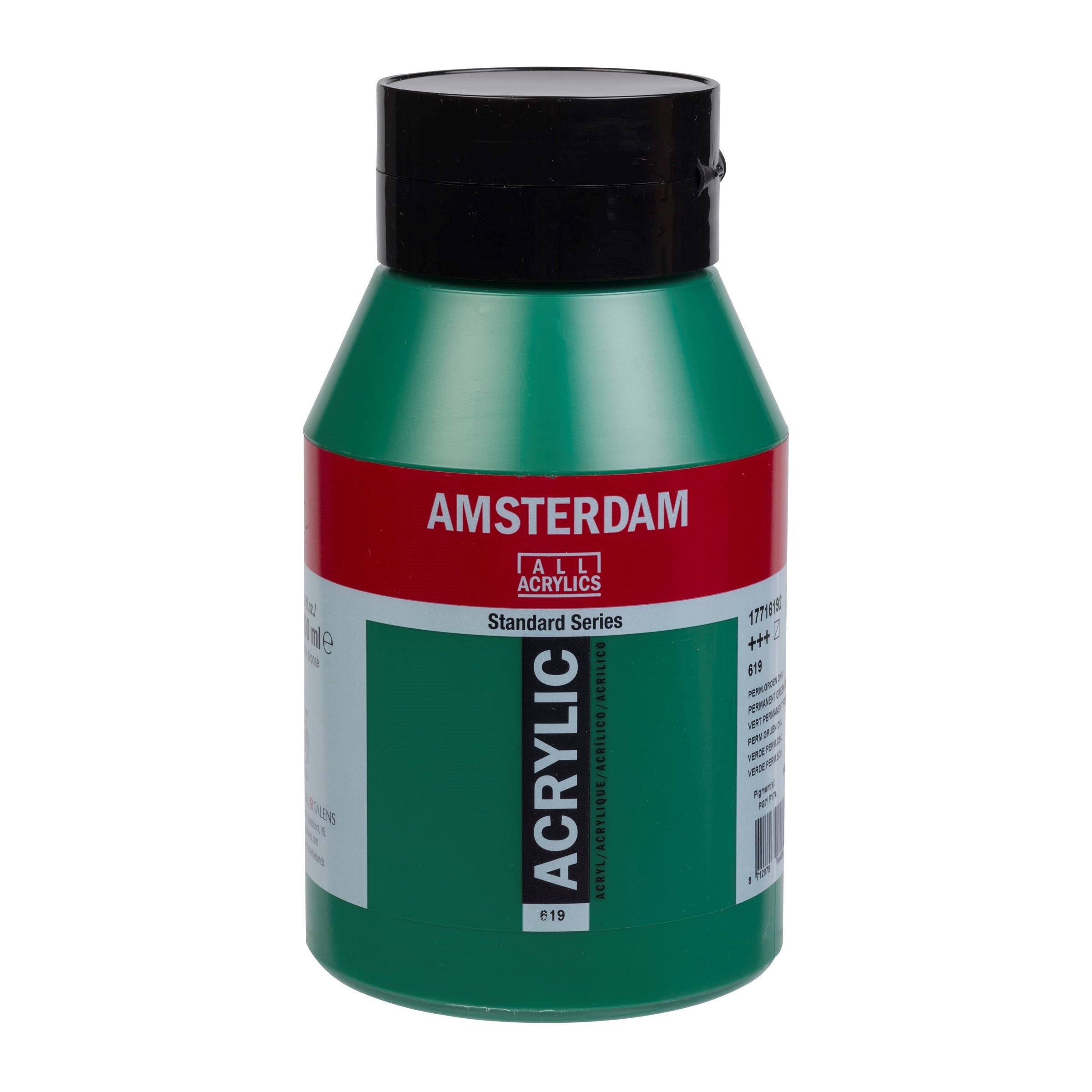 619 Permanent Groen Donker 1 liter Acryl 1000ml pot Amsterdam – Busch ...