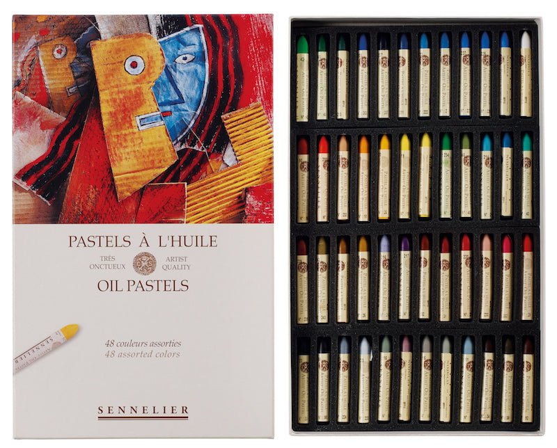 Kartonnen doos oliepastels 48 "Universele" pastels – Busch & van der Worp