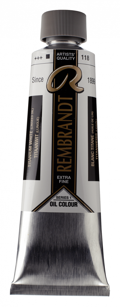 Rembrandt Titaanwit 118 (lijnolie) S1 olieverf 150ml – Busch & van der Worp
