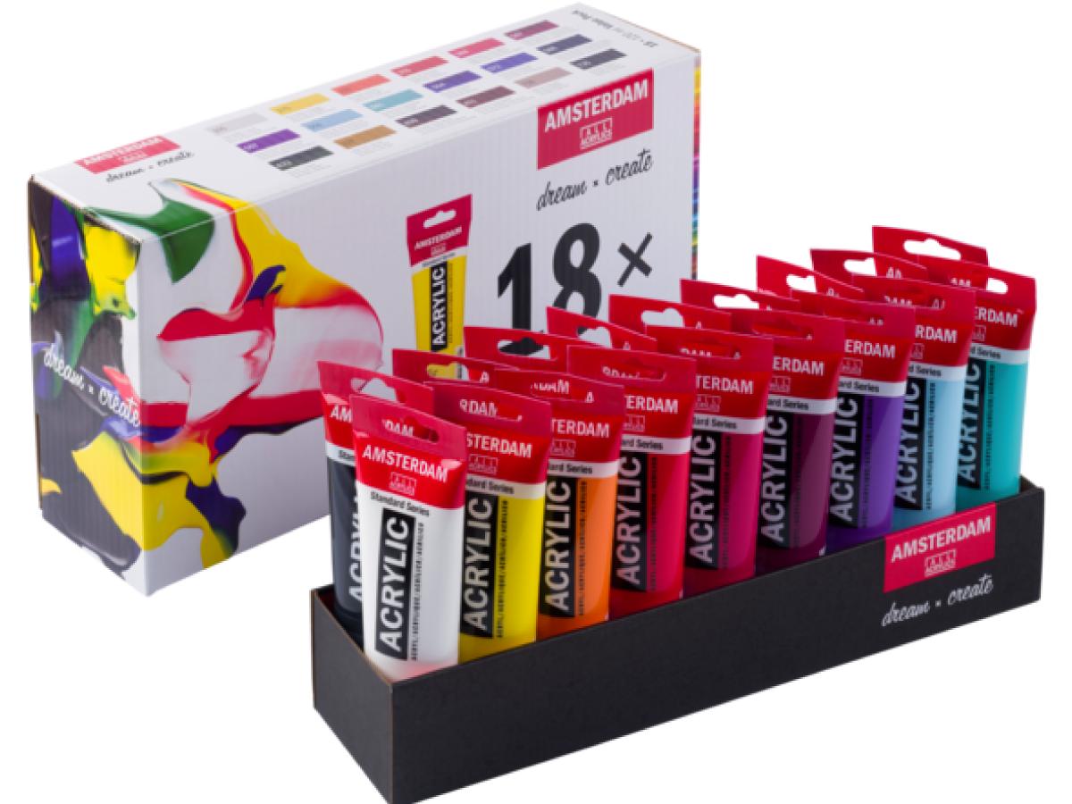 Amsterdam Acrylverf set 18x120 ml Beginners Set – Busch & van der Worp
