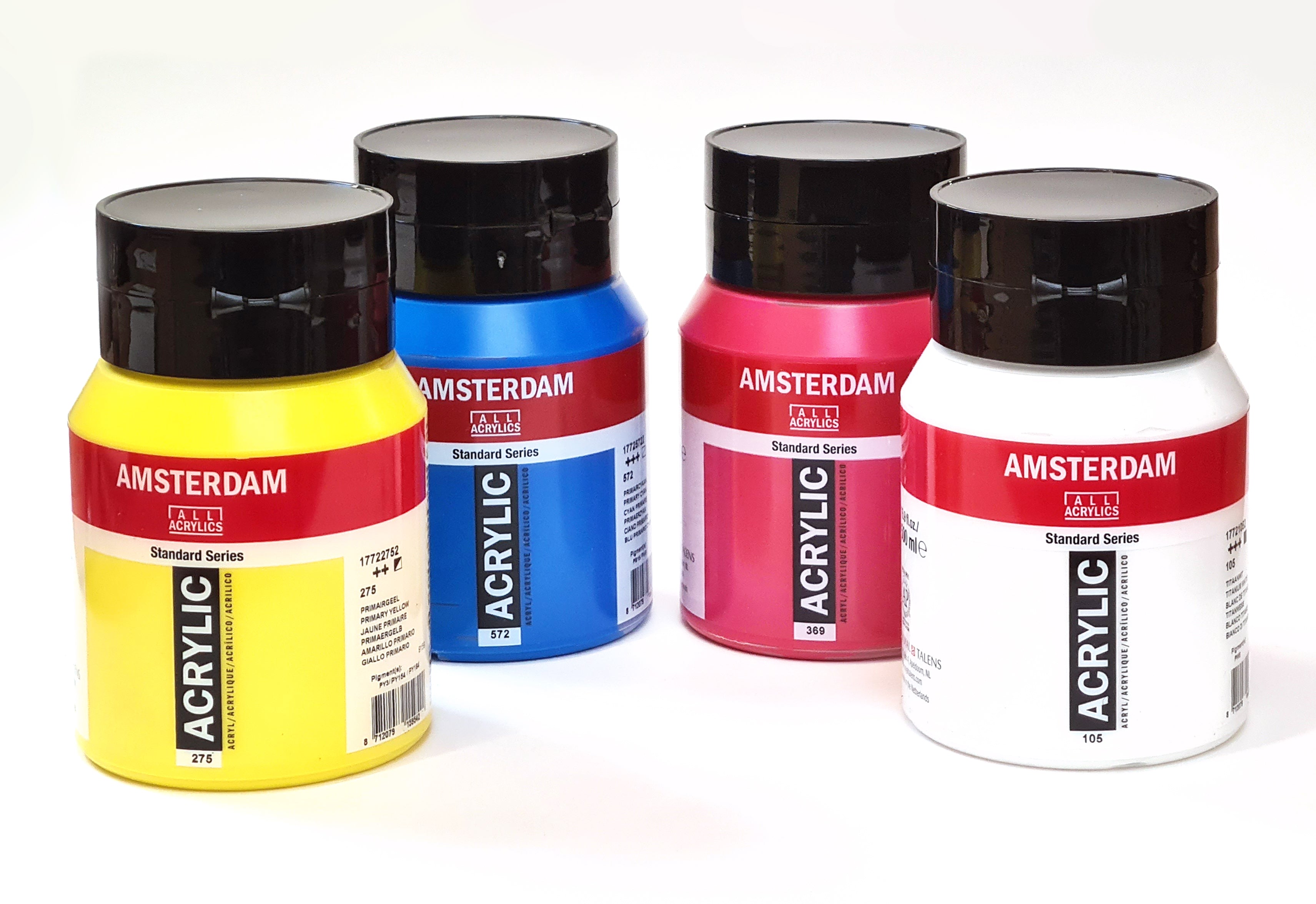 Mengset Set 4 x 500 ml Amsterdam Acrylverf - 105 572 275 369 – Busch ...