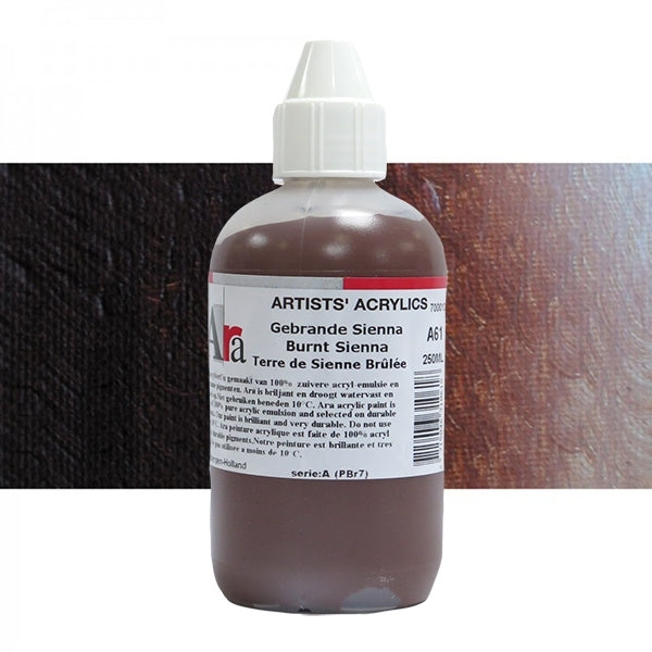 ARA Artists Acrylics 250ml A61 GEBRANDE SIENNA – Busch & van der Worp