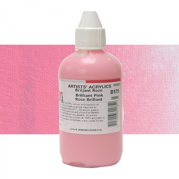 ARA Artists Acrylics 250ml B175 BRILJANT ROZE – Busch & van der Worp