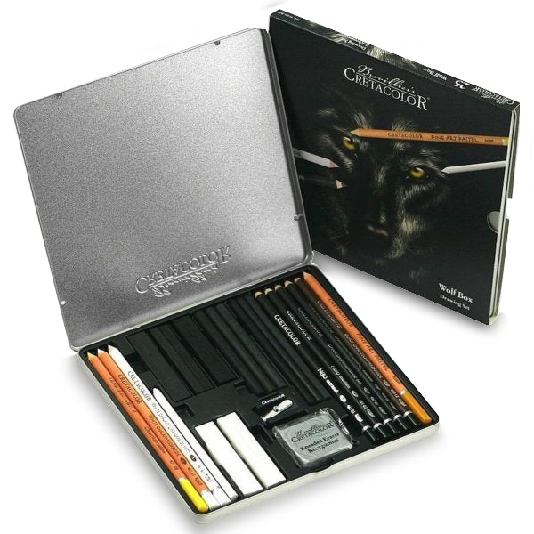 Wolf Box tekenpotloden 25 delige set – Busch & van der Worp